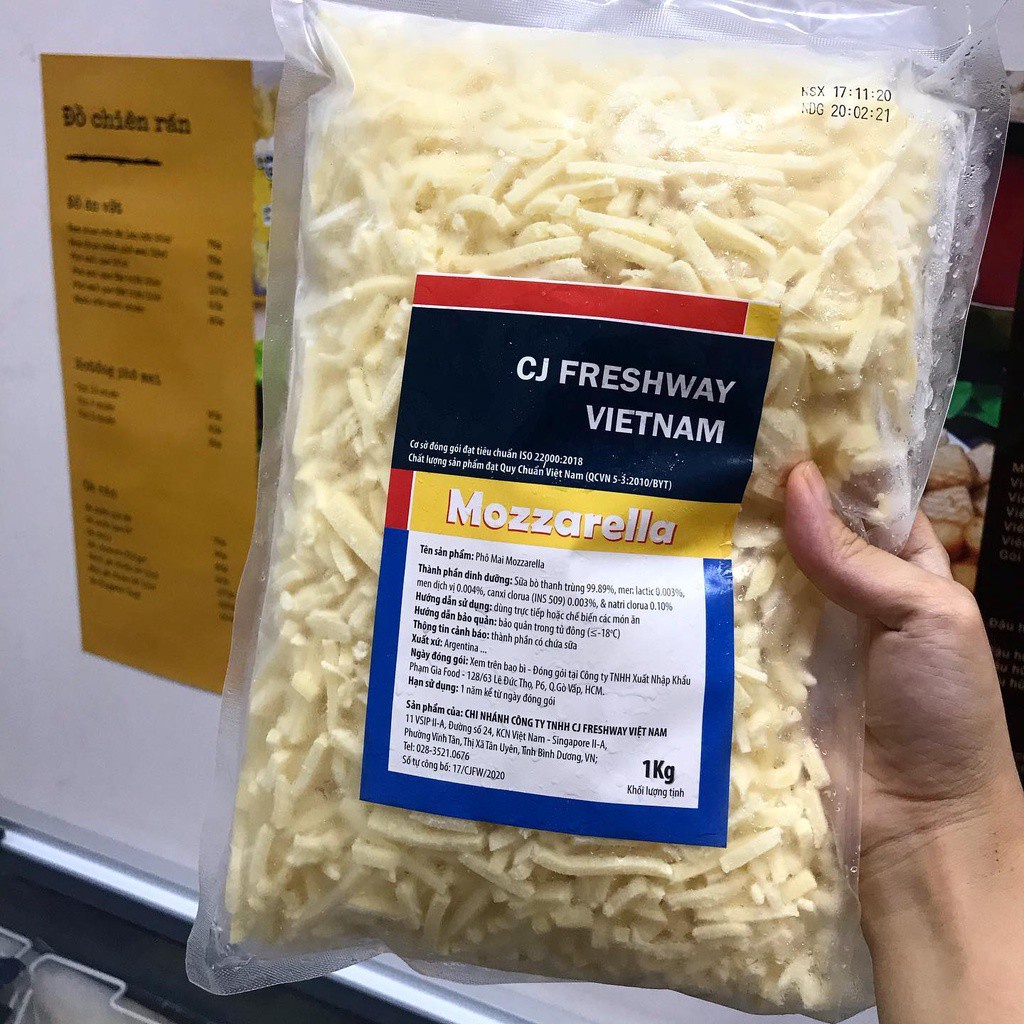 Phô mai Mozzarella Bào Sợi CJ FreshWay 1KG - DATE MỚI 2024 | Shopee Việt Nam