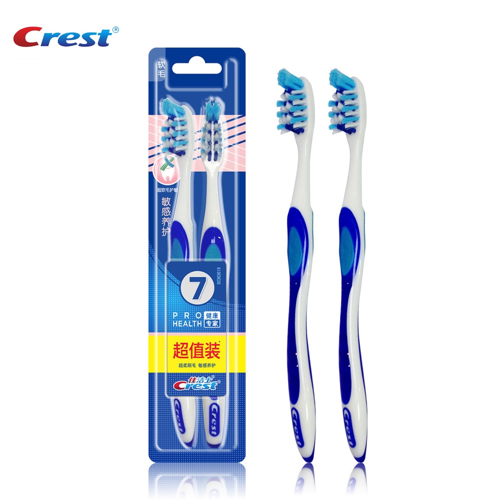CREST Bộ 2 Bàn Chải Đôi Bàn Chải Đánh Răng Lông Mềm Chăm Sóc Nhạy Cảm ...