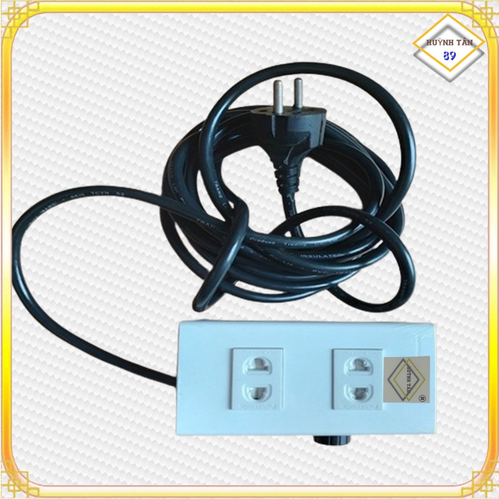 (HT89) Ổ cắm điều tốc 50-220v/2000W/4000W dây nguồn dài 3m mặt hạt ổ ...