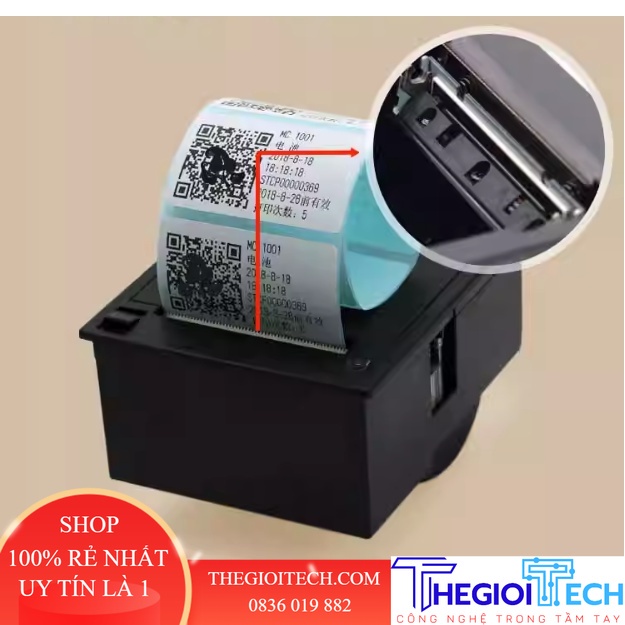 Máy In Nhiệt Khổ 58 Mm In Bill Dp Eh204r Nhãn Label Dp Eh204l Rs232