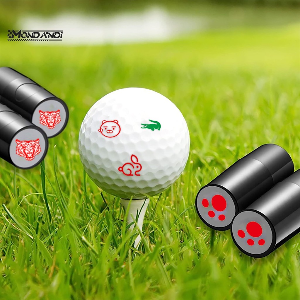 Mondandi Golf Ball Stamp Golf Ball Marker Cá nhân Golf Ball Vẽ Bút Đánh Dấu Nhanh Khô Chống Thấm ...