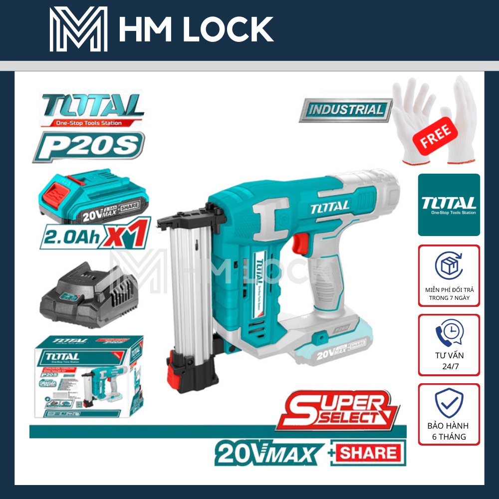 MÁY BẮN ĐINH THẲNG DÙNG PIN 20V TOTAL ĐINH F15~F35 - HÀNG CHÍNH HÃNG ...