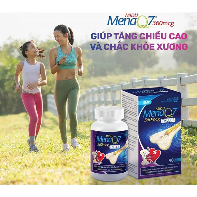 Midu MenaQ7 360mcg (90 viên) – Hỗ trợ chắc khỏe xương và phát triển ...