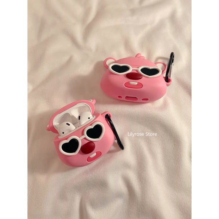 Ốp Lưng Thỏ Màu Hồng Silicon Cho AirPods Pro 1 2 3 Apple Earpod Bảo Vệ ...