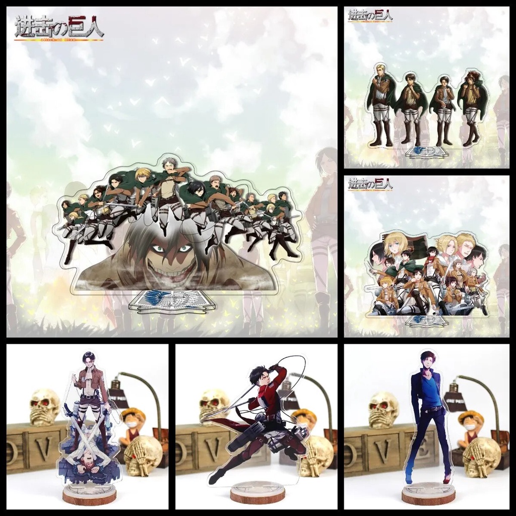 Mô hình Standee Attack on Titan Eren Jaeger Mikasa Ackerman Levi ...