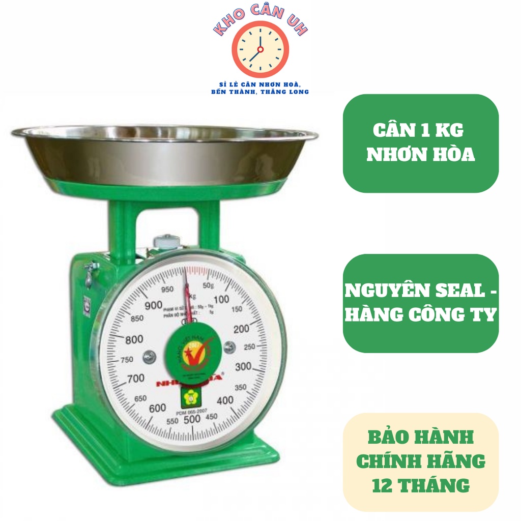 Cân 5kg, 2kg, 1kg, 4kg, 10kg, 12kg, 15kg, 20kg, 30kg Nhơn Hoà nguyên seal - bảo hành chính hãng ...
