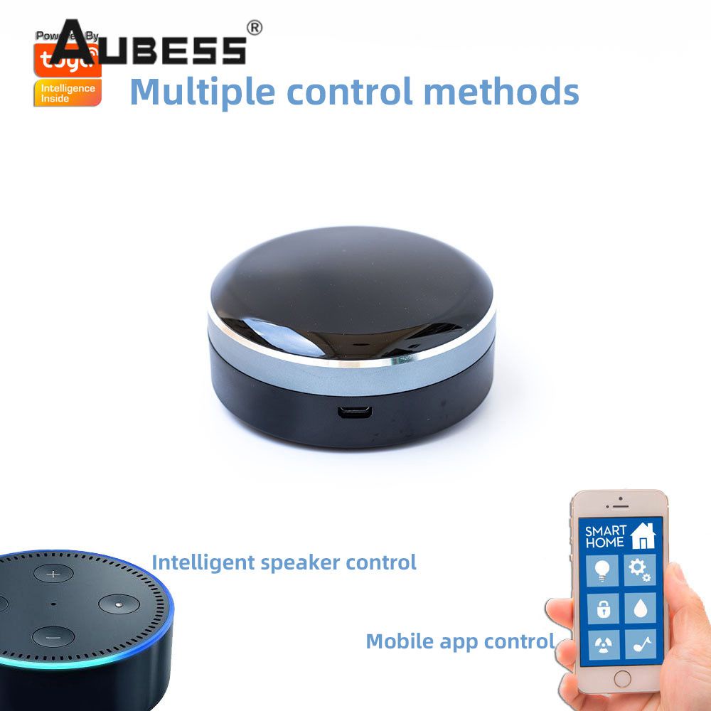 Aubess Doodle Smart Wifi Hồng ngoại chế độ kép + Rf433+315 Điều khiển từ xa bằng giọng nói ...