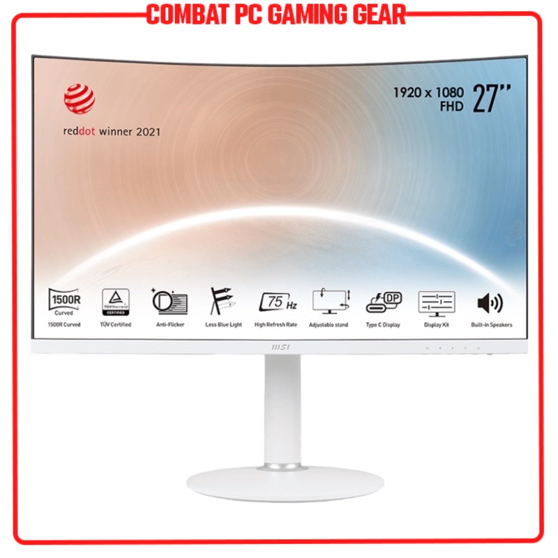 [HOT] Màn hình cong MSI MD271CPW (27"/FHD/VA/75hz/4ms/Type-C/Audio ...