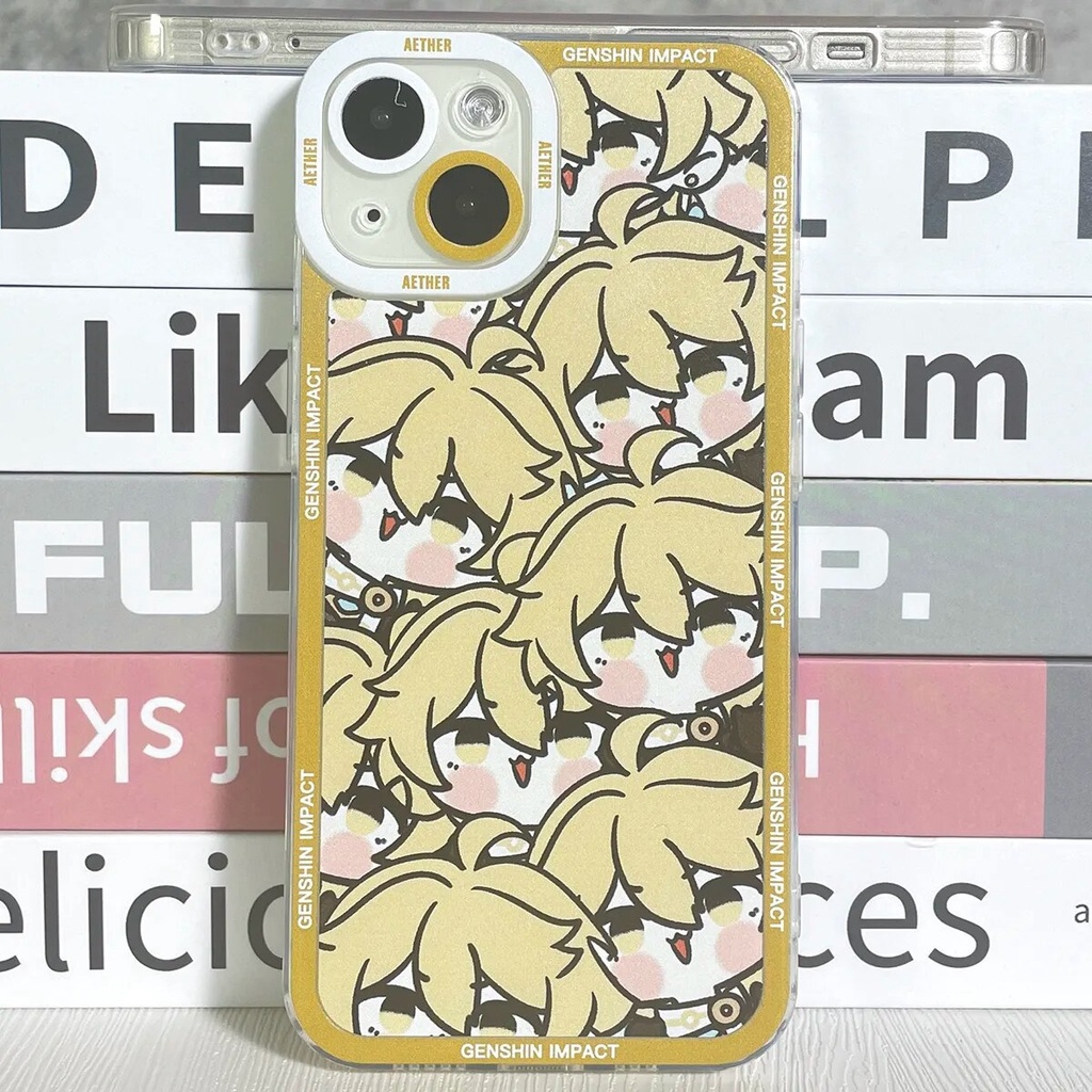 Ốp lưng iphone samsung xiaomi oppo cạnh vuông Nhà Lữ Hành Aether Chibi ...