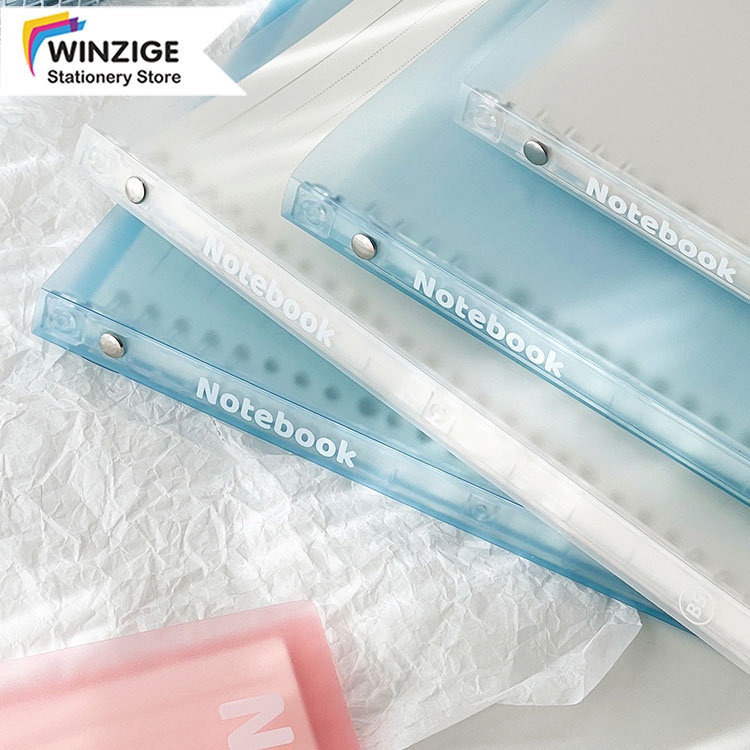 Winzige sổ còng klong A5 B5 soft binder ruột kẻ ngang caro sổ tay ghi ...