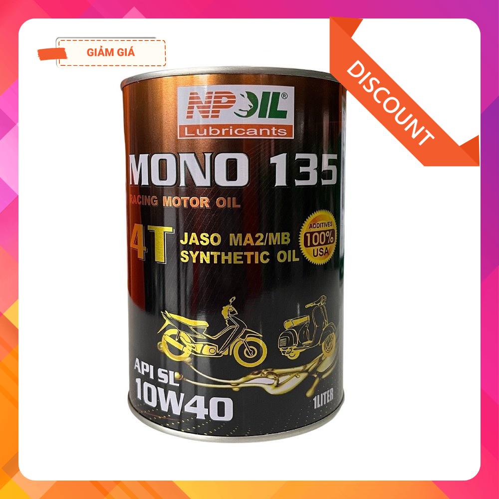 [Chính hãng] MONO 135 4T API SL - 10W40 JASO MA2/MB Synthetic OIL - LON 1L | Shopee Việt Nam