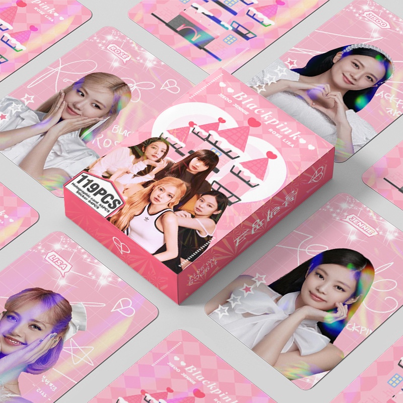 50-119pcs/box BP Laser Holographic Lomo Cards Season's Greetings 2024 ...