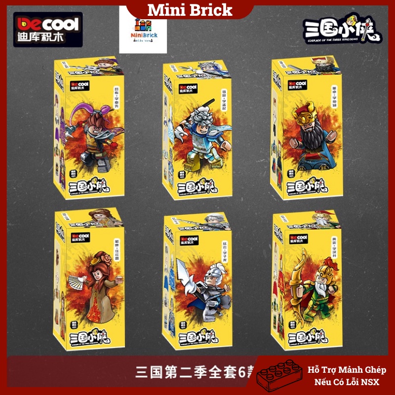 Tam Quốc Diễn Nghĩa Mô hình Lắp ráp Minifigure Decool 20307 20308 Lữ Bố Triệu Vân Điêu Thuyền ...