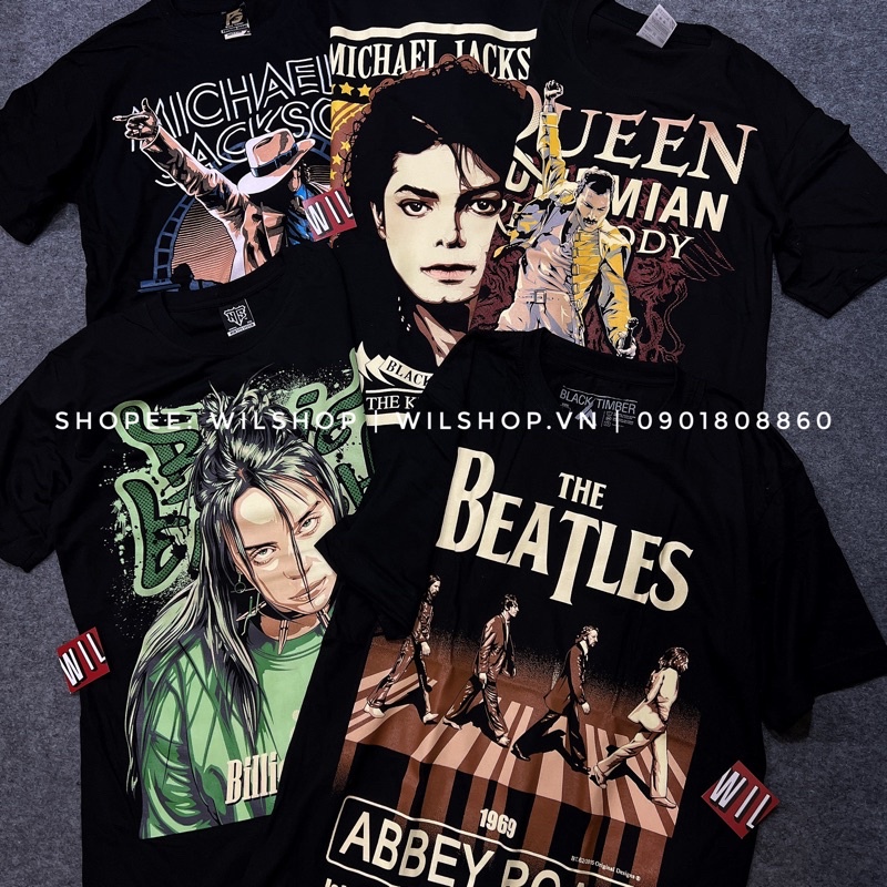 (M, L, XL, XXL) ÁO IN MICHAEL JACKSON MJ - BILLIE EILISH - QUEEN ...