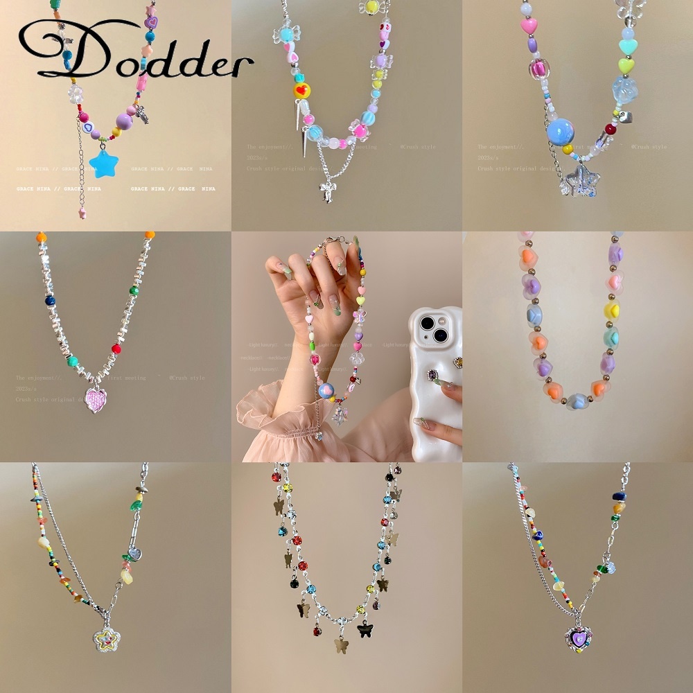 Vòng cổ ngọc trai DODDER đầy màu sắc thời trang xinh xắn | Shopee Việt Nam