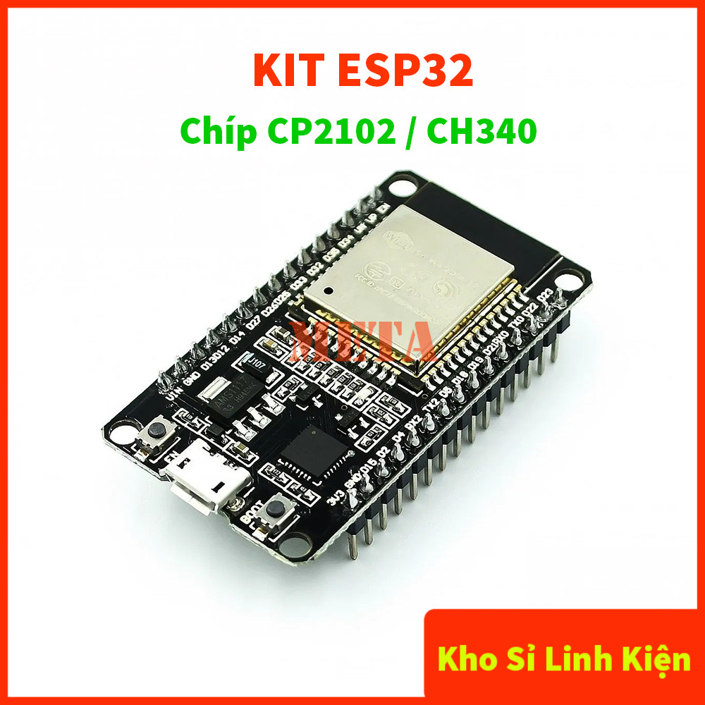 Kit ESP32 Wifi + Bluetooth CH340/CP2102 30P - Kit thu phát IoT | Shopee Việt Nam