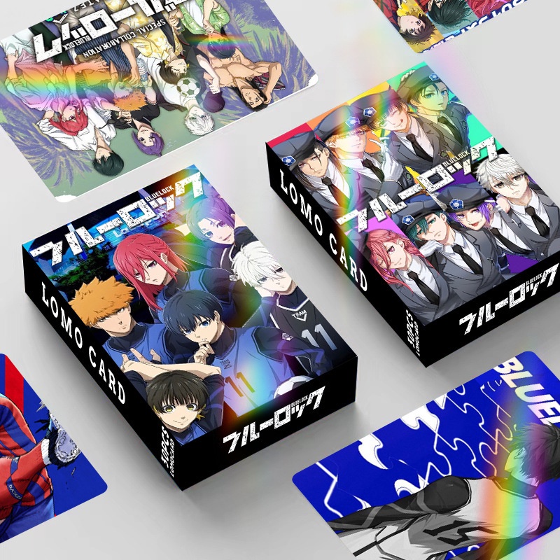 BLUE LOCK Laser Flash Lomo Card Double-sided Color Printing Photocard ...