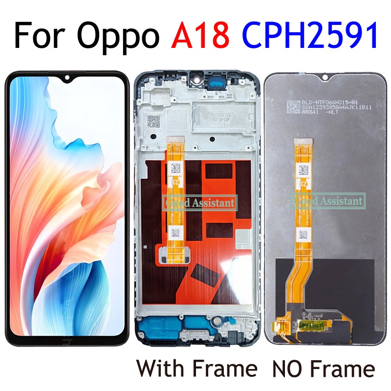 Màn Hình Cảm Ứng lcd 6.56 inch Màu Đen Thay Thế Kèm Khung Cho oppo a18 ...