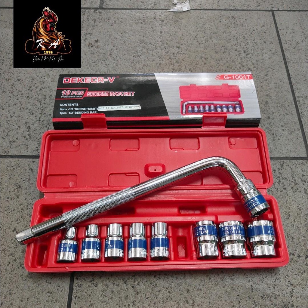 Bộ tuýp 1/2 cần cong 10 món 8-24mm | Shopee Việt Nam