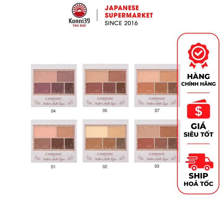 PHẤN MẮT CANMAKE KÈM CỌ TÁN - HỘP 5 Ô 5 MÀU | Shopee Việt Nam