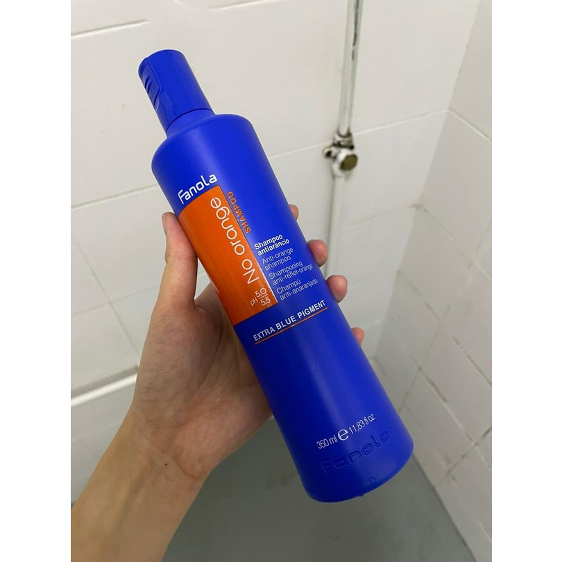 Dầu gội khử cam Fanola No Orange Extra Blue Pigment Shampoo 350ml ( New ...