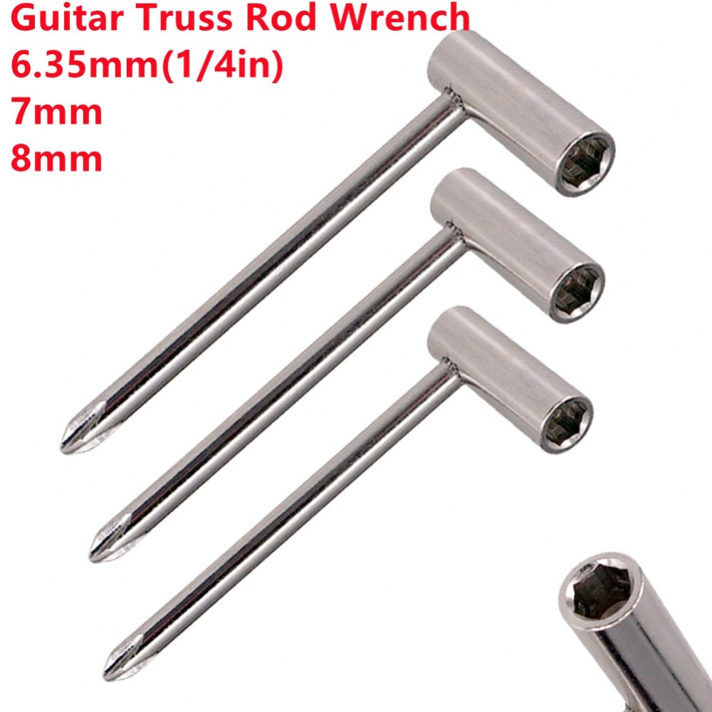 Truss Rod Wrench Box Spanner Electric Guitars 6.35mm Truss Rod Black ...