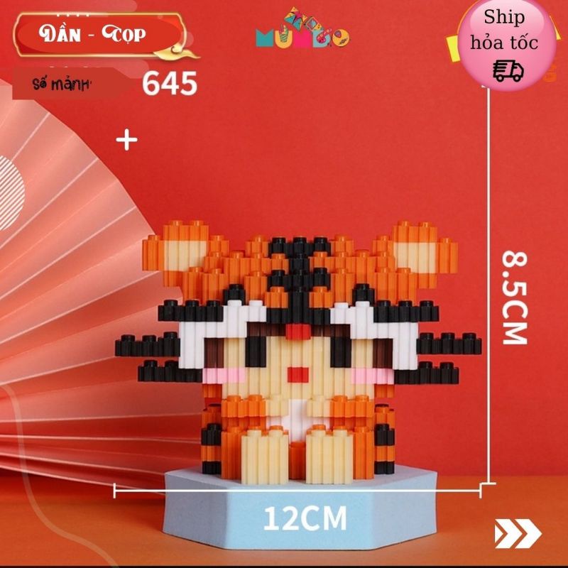 Lego Mô HÌnh Lắp Ráp 3D Mini 12 Con Giáp_Dochoigo | Shopee Việt Nam