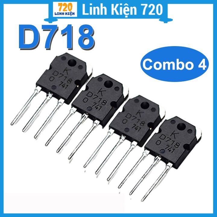 Bộ 4 con transistor D718 TO-247 TRANS NPN 8A 120V | Shopee Việt Nam