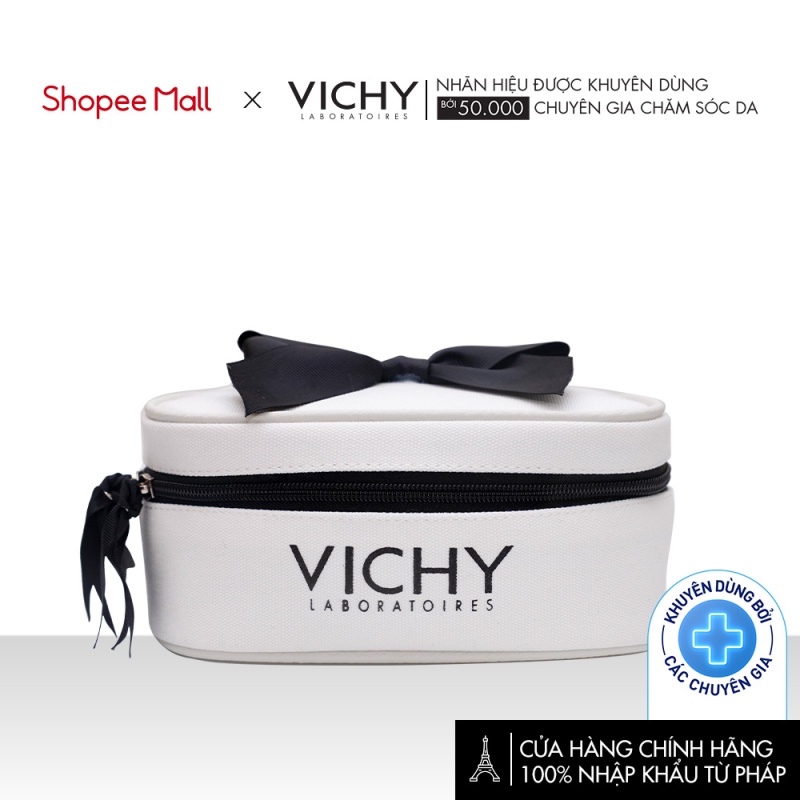 [HB GIFT – Quà tặng không bán] Túi hộp đựng mỹ phẩm Vichy vải canvas ...