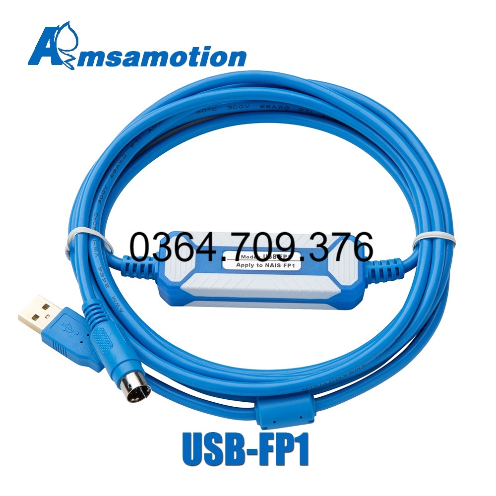USB-FP1 8 chân Chính Hãng cáp lập trình PLC thích hợp Panasonic Fp1 FP3 ...