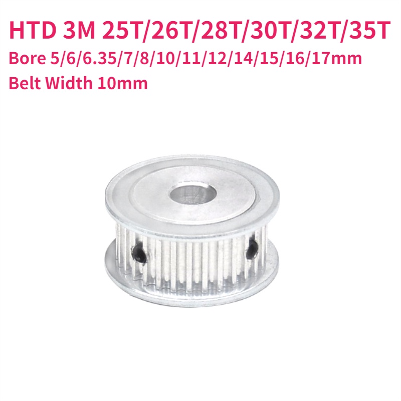 1 Dây Đai Ròng Rọc HTD 3M 25T / 26T / 28T / 30T / 32T / 35 5 / 6 / 6.35 / 7 / 8 / 10 / 11 / 12 ...