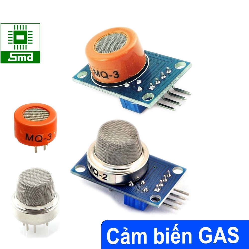 108 Mô đun mạch cảm biến MQ2 MQ3 MQ6 MQ7 MQ8 MQ9 Các loại khí Ga, nồng độ cồn CO Metal hydro LPG ...