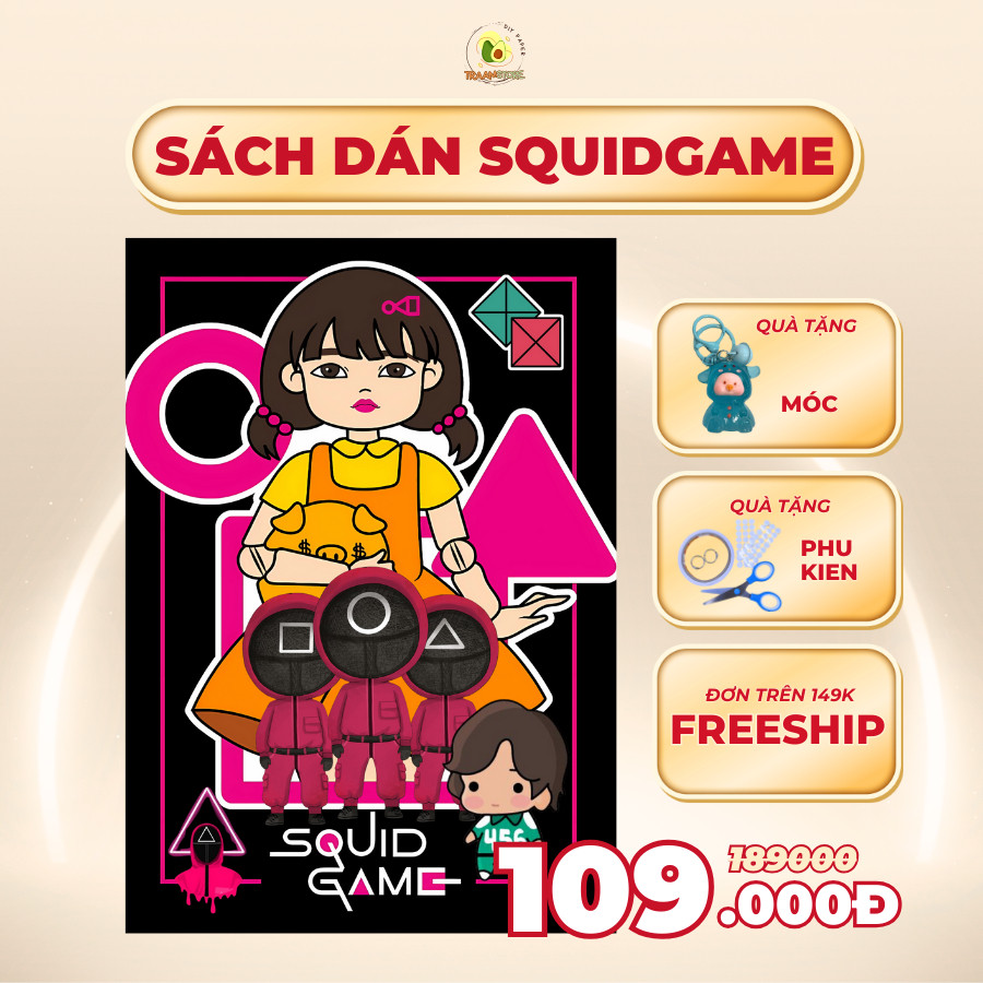 ĐỒ CHƠI BÓC DÁN STICKER SQUIDGAME MỚI NHẤT 2025 | Shopee Việt Nam