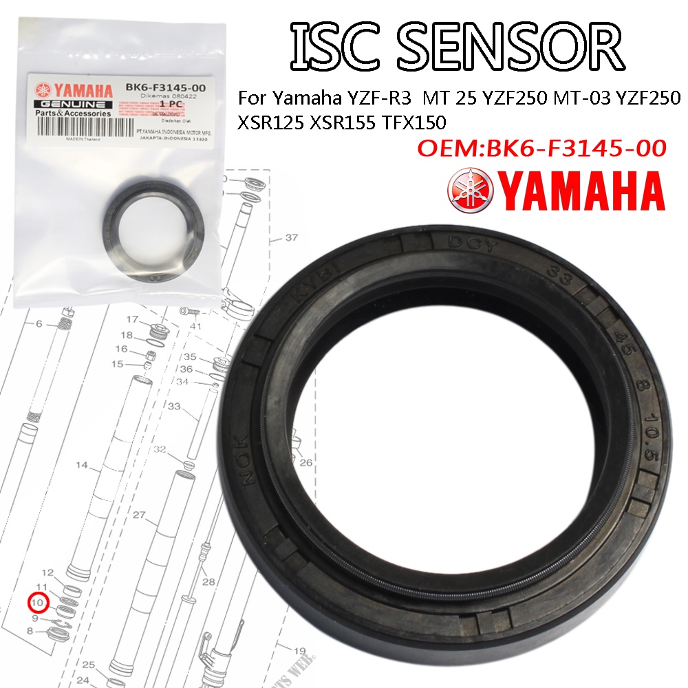 Phớt phuộc trước Yamaha MT03 / MT15 / XSR155 / R15 V.3 / TFX150 BK6 ...