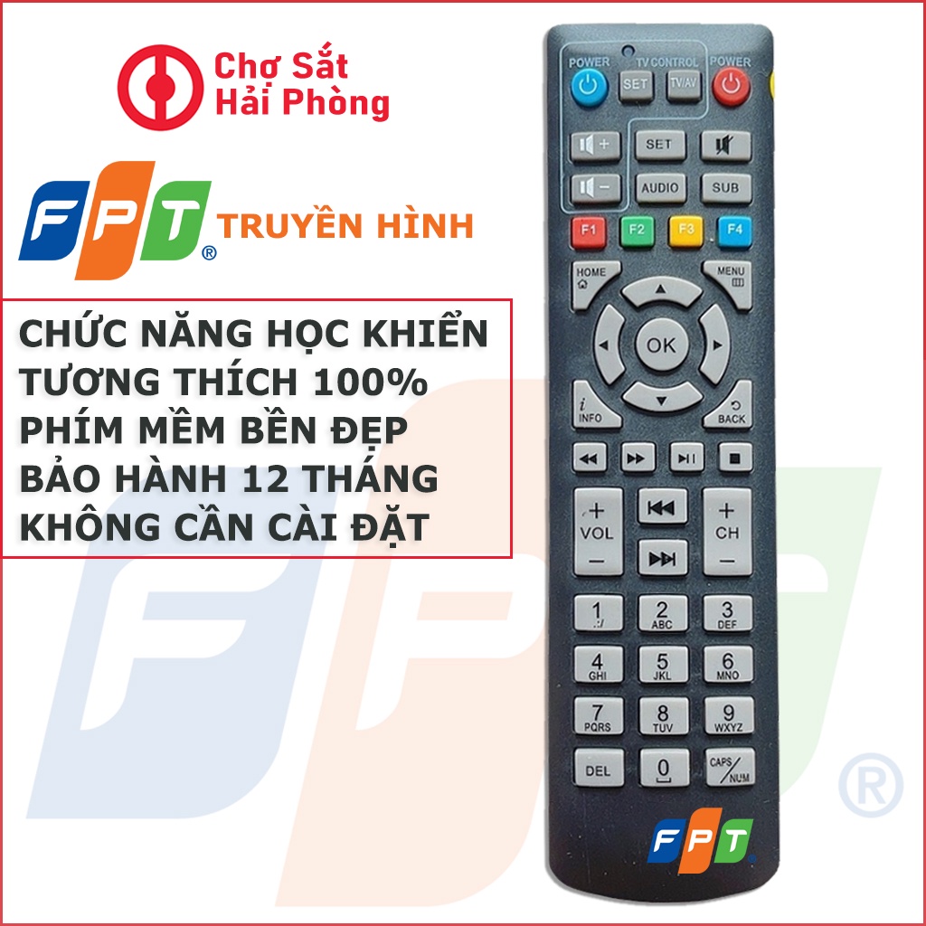 Điều Khiển Truyền Hình FPT BOX - Remote truyền hình FPT internet đời cũ ...