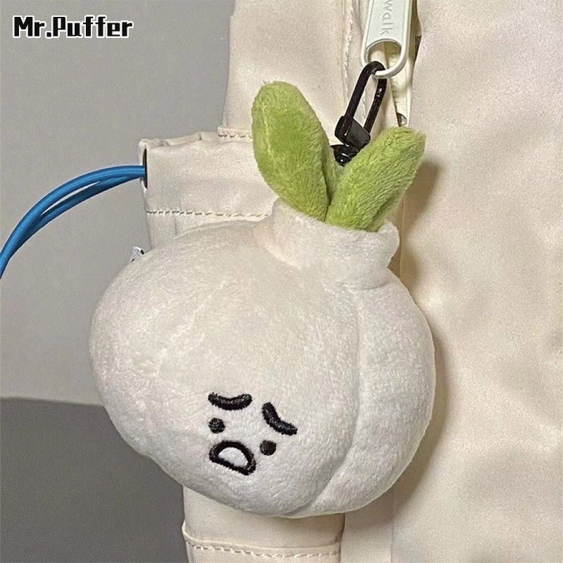 Mr.puffer Mới Móc Khóa Ba Lô Mặt Hình Tỏi Tỏi Xấu Xí Nhồi Bông Dễ ...