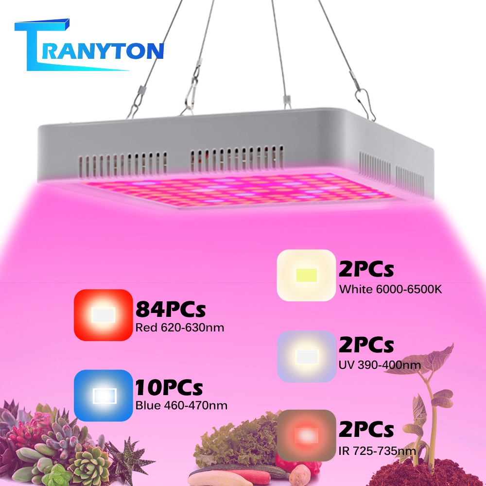 Đèn LED Kích Thích Tăng Trưởng Thực Vật 1000W Kèm IR & UV 3030 | Shopee ...
