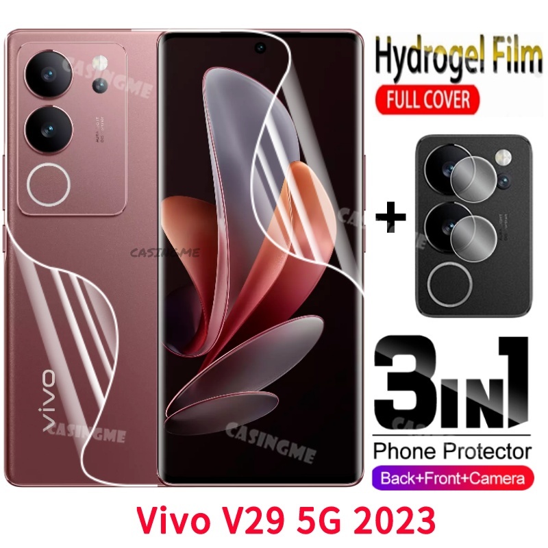 Phim Dán Cường Lực 3 Trong 1 Bảo Vệ camera Trước Sau Cho vivo v29 5g v29 vivov29 29v v 29 5g ...