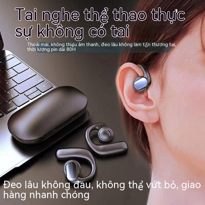 Tai Nghe Bluetooth Không Dây Chính Hãng Cao Cấp Kiểu Móc Tai Chạy Bộ ...