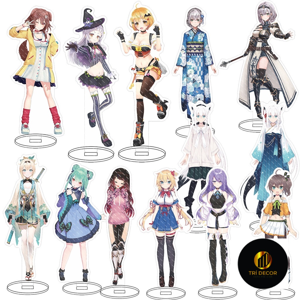 Mô hình Standee HOT Cutey Hololive Vtuber Usada Pekora Uruha Rushia Hosimati Suisei Inugami ...