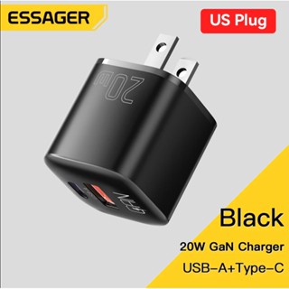 Essager Củ Sạc Nhanh 20w gan usb type c qc 3.0 Cho Điện Thoại | Shopee Việt Nam