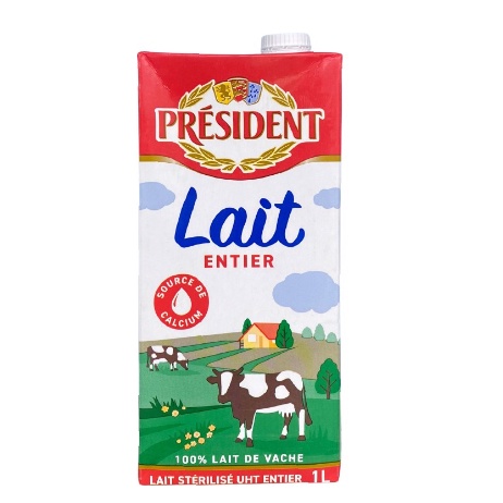 Sữa tươi Pháp nguyên kem President 1L - President Full Cream 1L ...