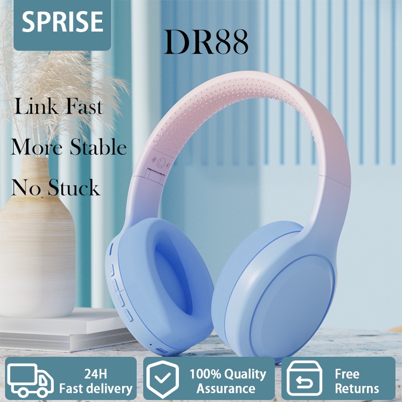 Sprse DR88 Tai nghe không dây màu Gradient qua tai Tai nghe có thể điều ...
