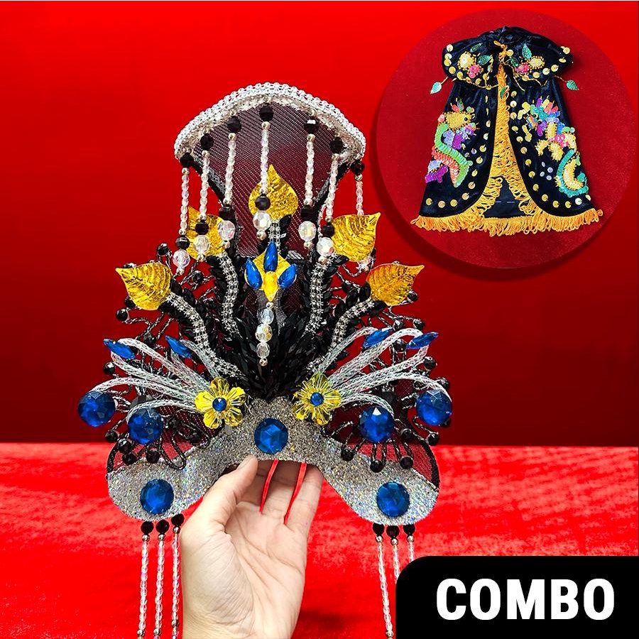 Combo áo mão bà Địa Mẫu tượng cao 30cm, 40cm (Đen) - Mã: BTM CRP ...