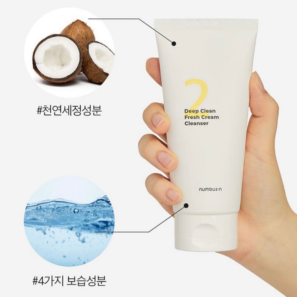 Sữa rửa mặt NUMBUZIN No 2 Deep Clean Fresh Cream Cleanser 120ml - 0018 ...