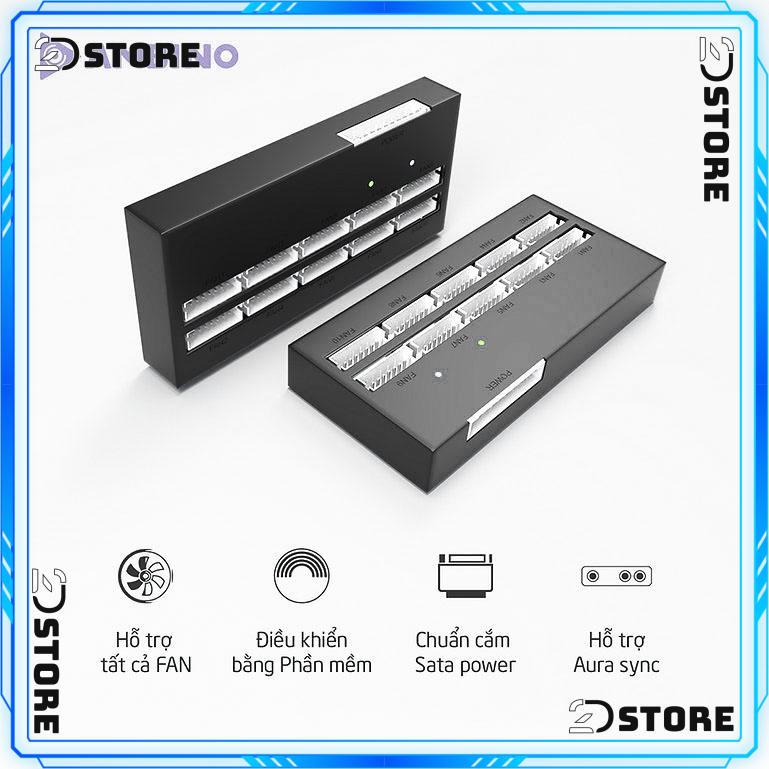 HUB điều khiển FAN LED ARGB Ambino - HUB FAN AMBINO (10 cổng Quạt 6 pin ...