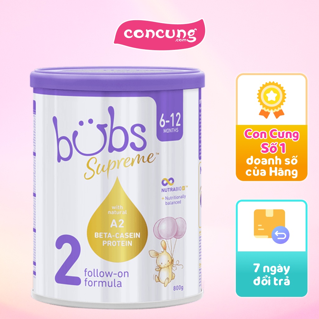 Sữa Bubs Supreme số 2 800g (6-12 tháng) | Shopee Việt Nam