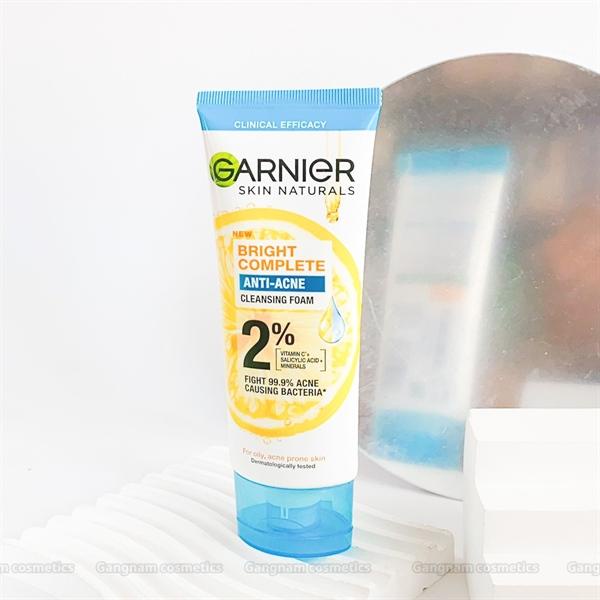 SRM Garnier Bright Complete Anti-Acne Foam 100ml | Shopee Việt Nam