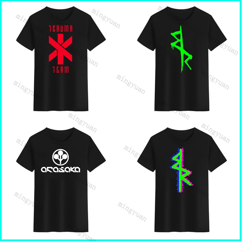 Áo Thun Cổ Tròn In Logo Cyberpunk Edgerunners Màu Trắng Đen Thời Trang ...