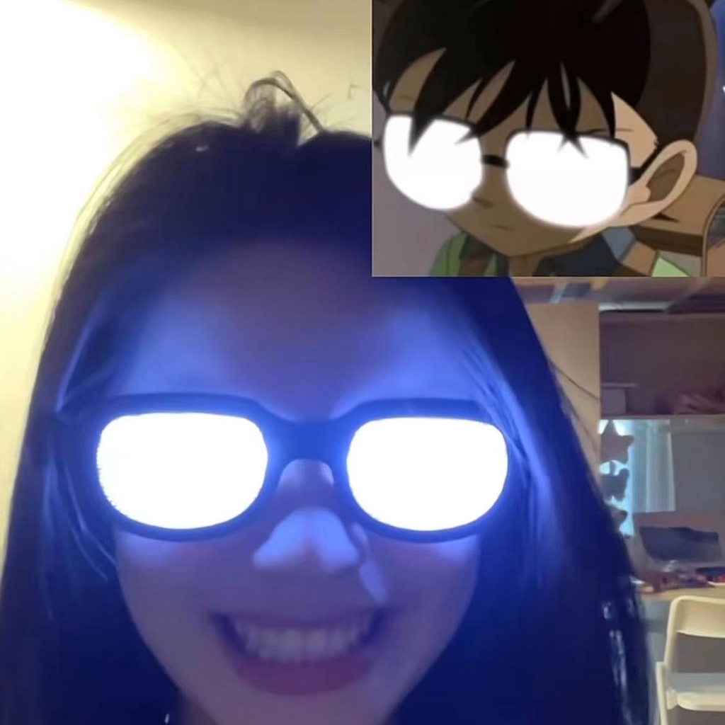 (Giao hàng tại địa phương) Conan Cosplay Kính râm LED Unisex Kính phát ...